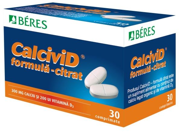 Calcivid Citrat, un complex de calciu care nu afecteaza functiona